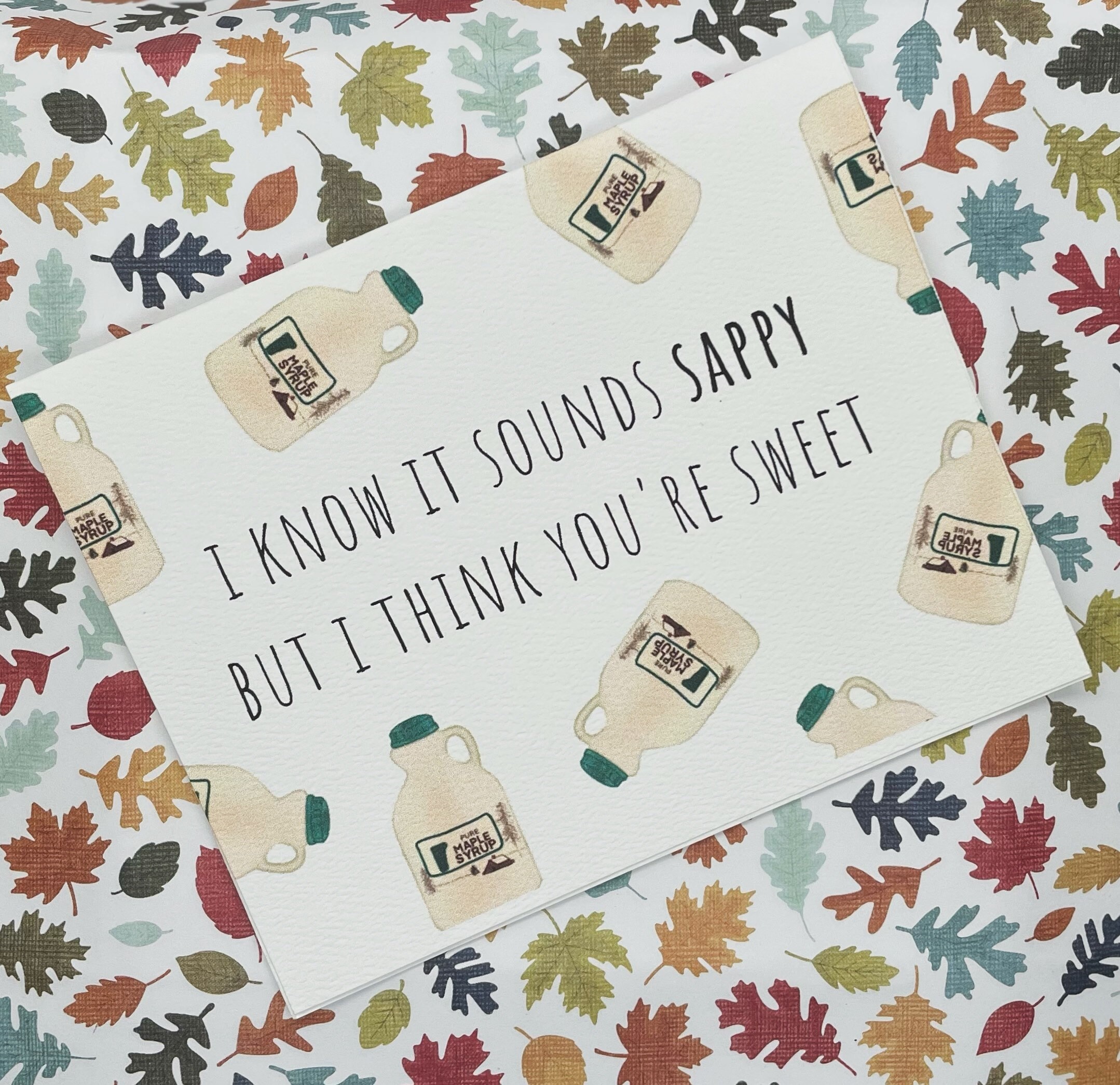 Maple Syrup Funny Greeting Card Card for Friend Birthday - Etsy