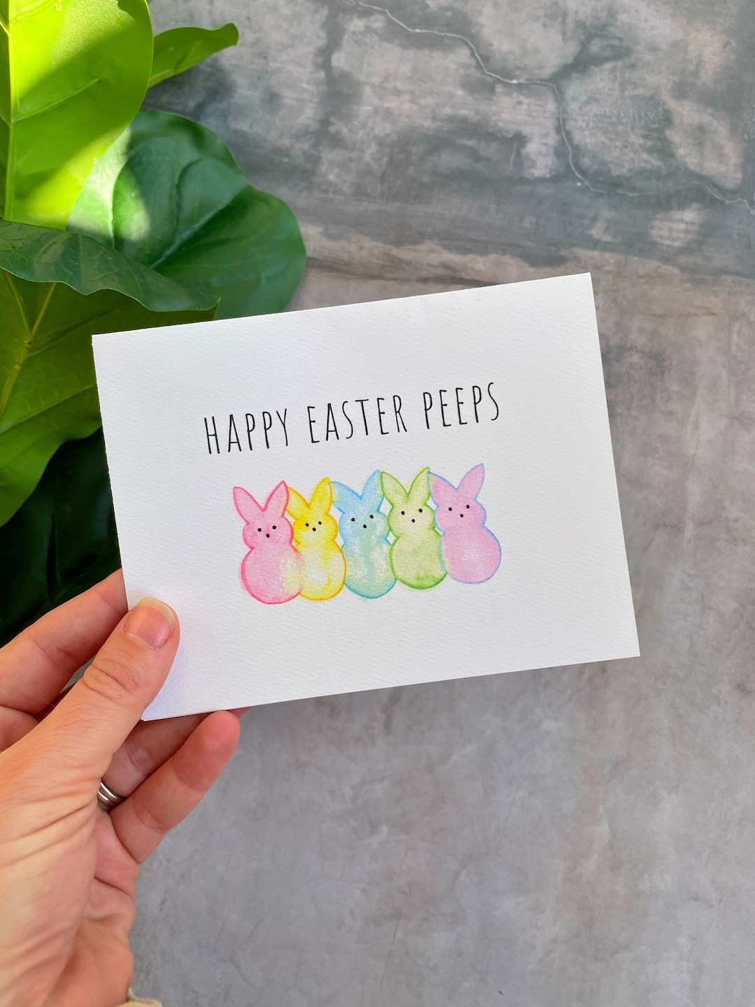 Bunny Peeps Easter Card happy Easter Peeps missing My Peeps Cute Rabbit ...