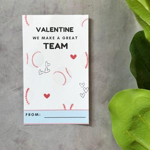 Baseball / Softball Valentine's Day Cards |classroom Valentines | for ...