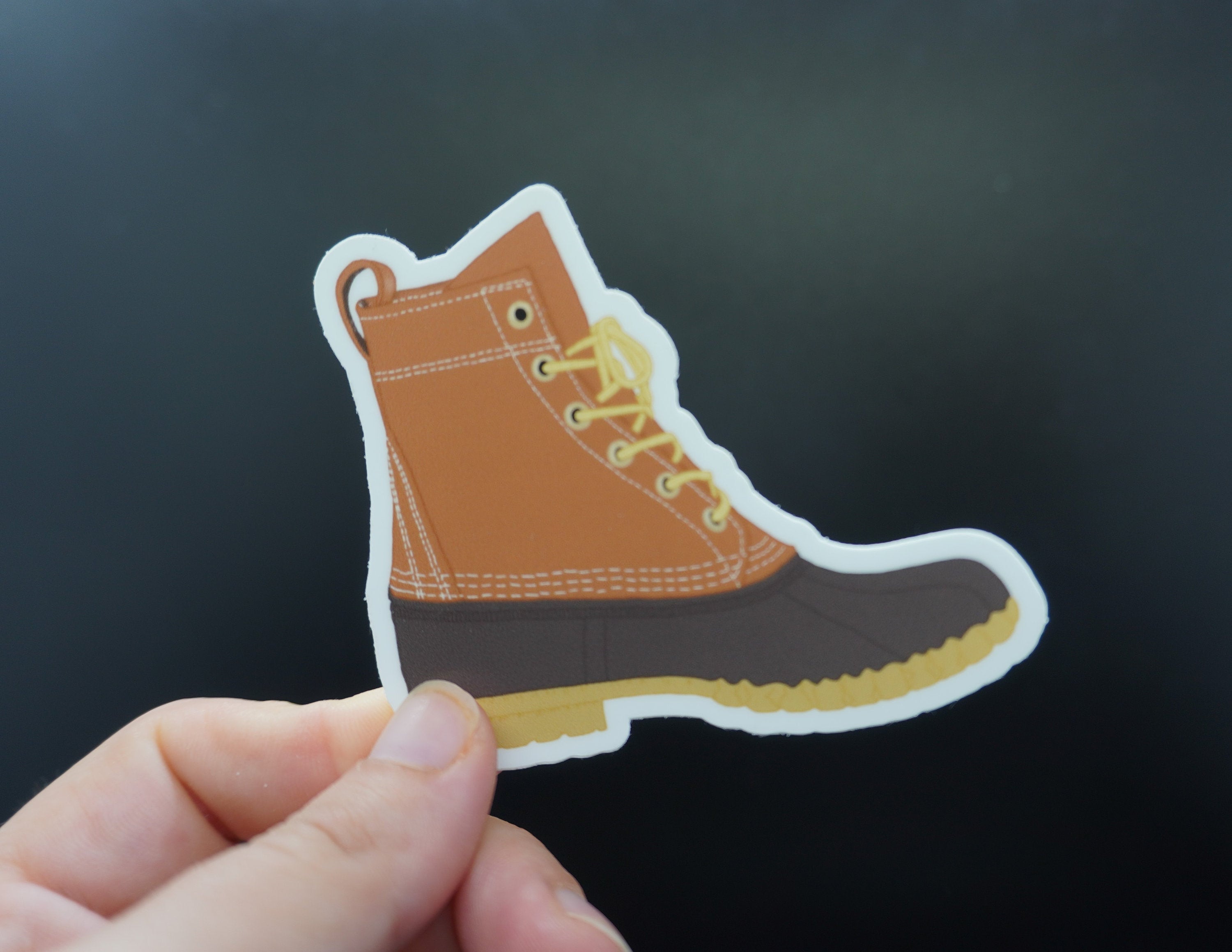 Winter Boot Vinyl Die-cut Sticker New England Waterproof | Etsy