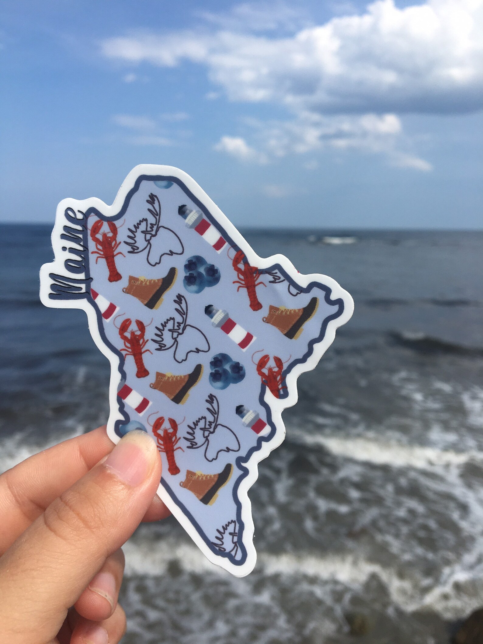 Maine State Sticker Vinyl Decal for Phone Case Laptop - Etsy UK