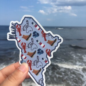 Maine State Sticker | Vinyl Decal for Phone Case, Laptop, Water Bottle ...