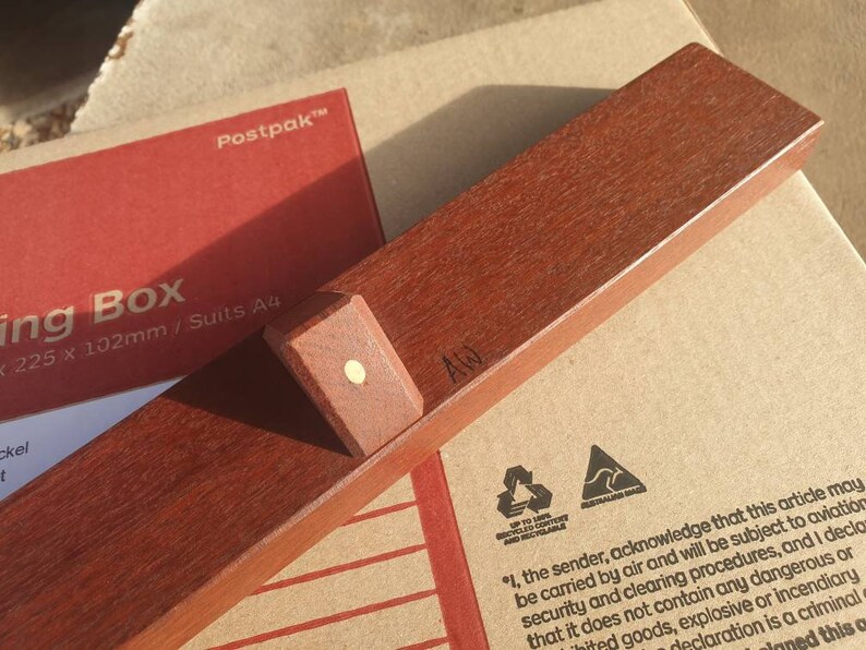 Desk Name Plaque Reclaimed Jarrah Timber Quality Deep Cut CNC Routed ...