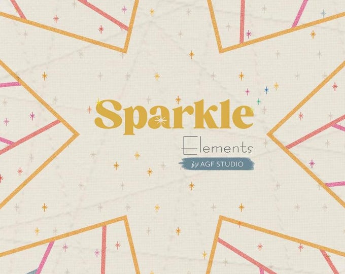 Sparkle Elements Collection / Star Fabric / Blender Fabric Bundle / Art ...