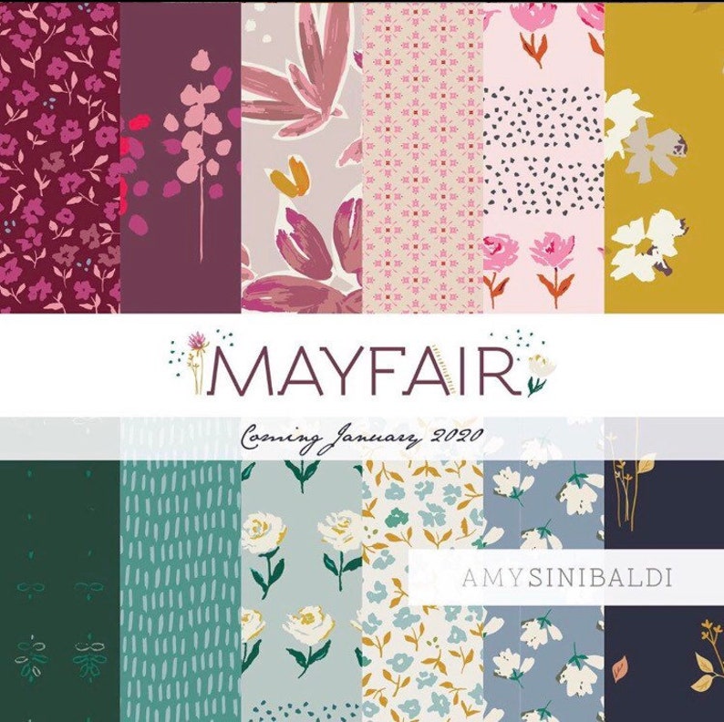 Pramenade Mint From Mayfair Designed by Amy Sinibaldi for Art | Etsy