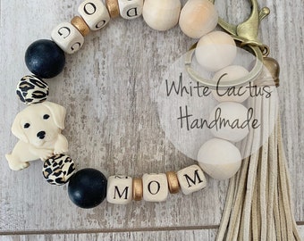 Yellow Lab Keychain - Etsy