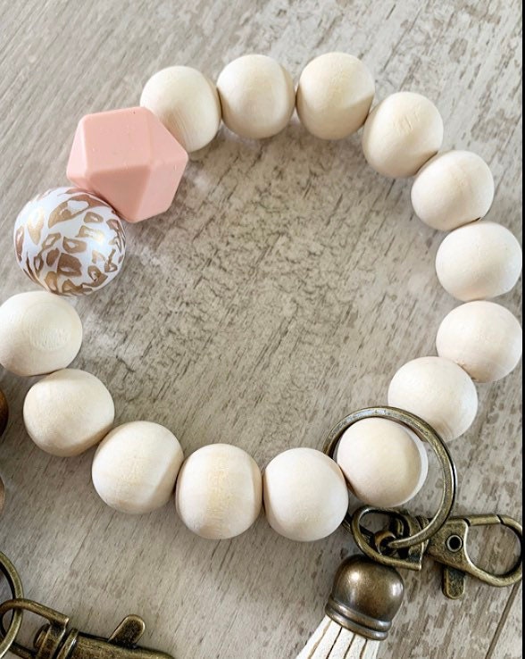 Wristlet Keychain Beaded Wristlet Keychain Boho Keychain - Etsy