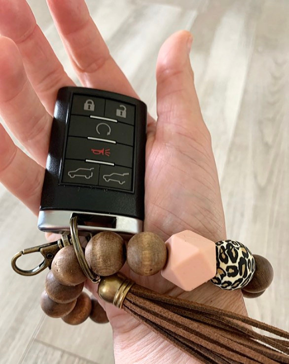 Wristlet Keychain Beaded Wristlet Keychain Boho Keychain | Etsy