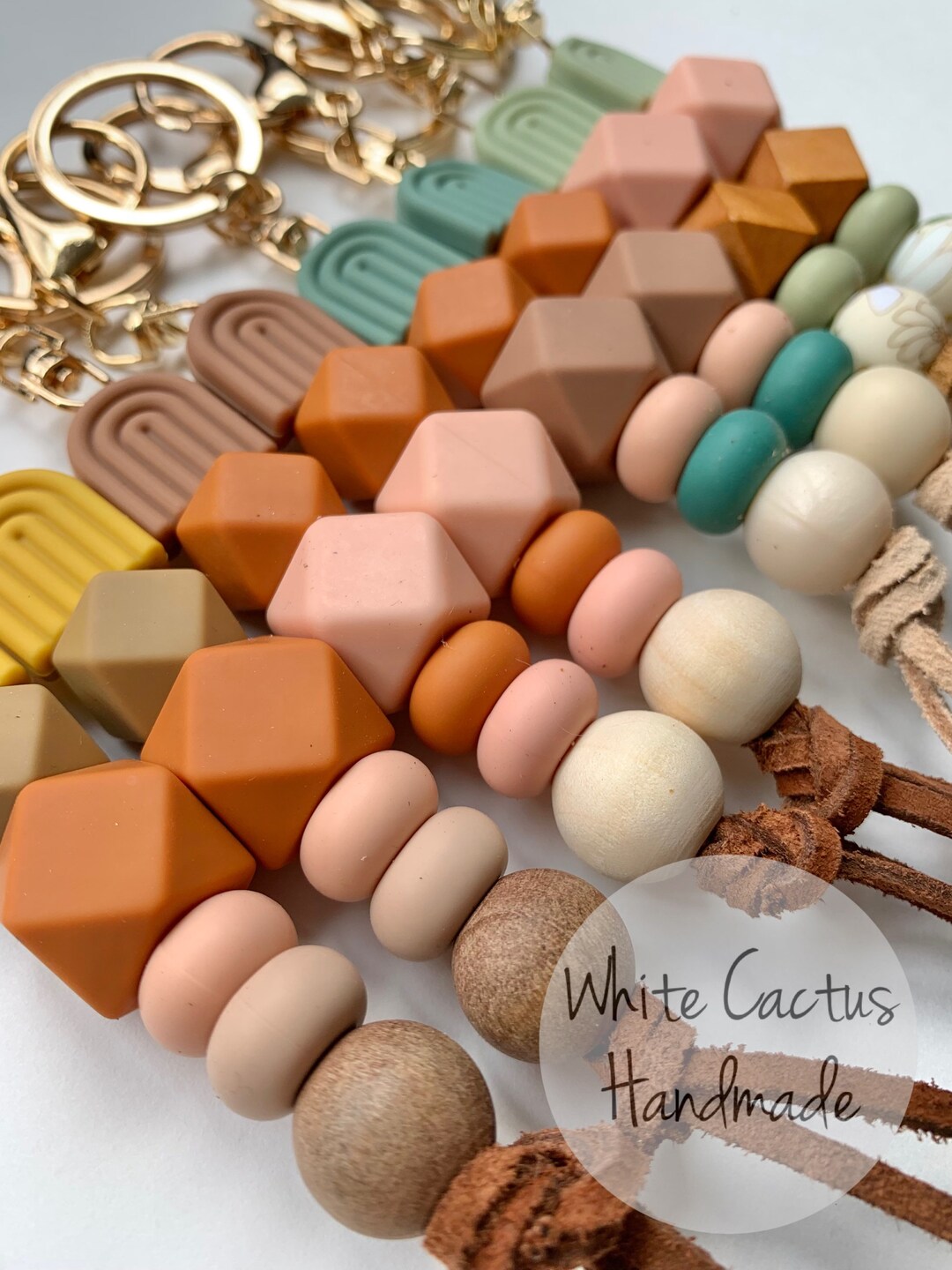 Retro Rainbow Keychain Muted Rainbow Pastel Rainbow Desert Tomes ...