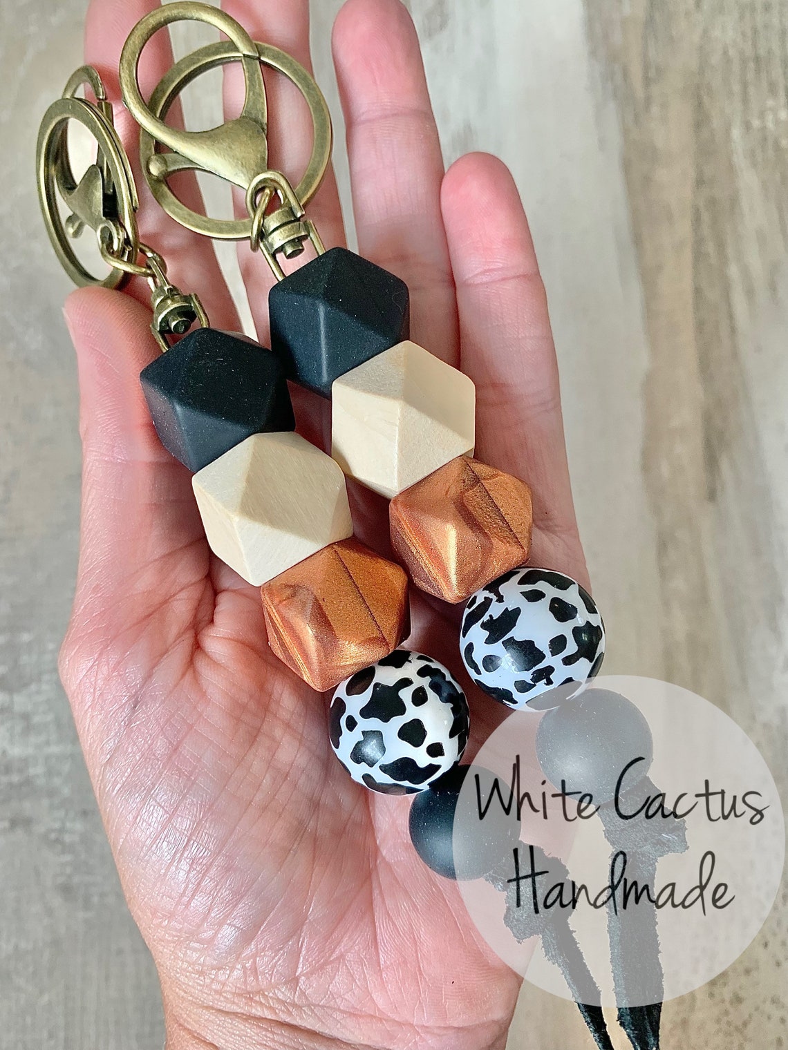 Geo Cow Keychain Leopard Keychain Leopard Keychain Cheetah - Etsy