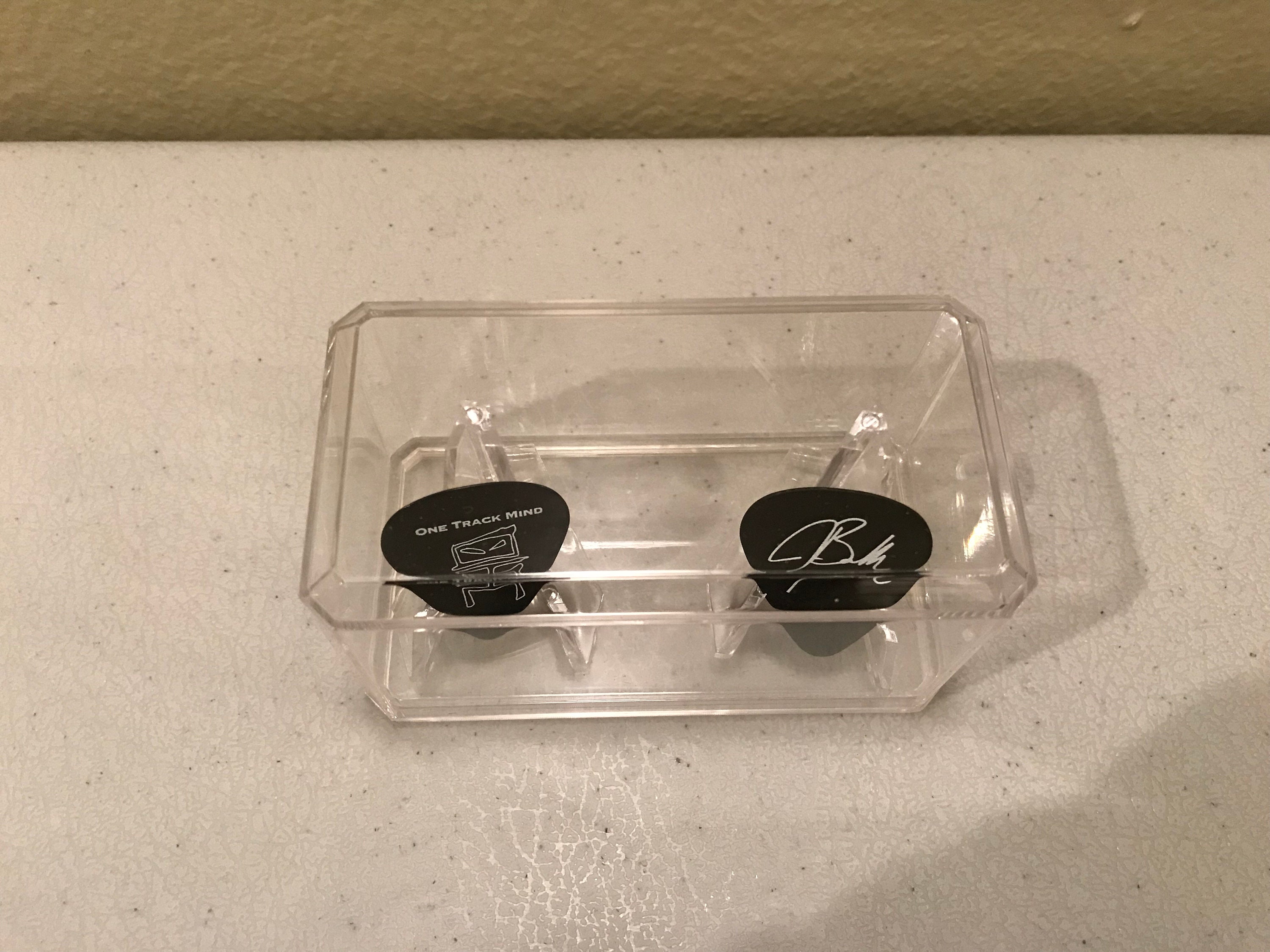 Double Guitar Pick 2 Electric Guitar Pick Display Case Bass | Etsy