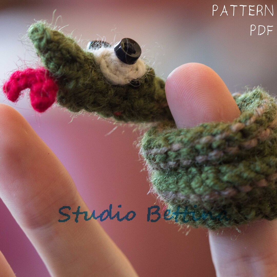 Snake Finger Puppet - UK Crochet Pattern (gruffalo) - Etsy