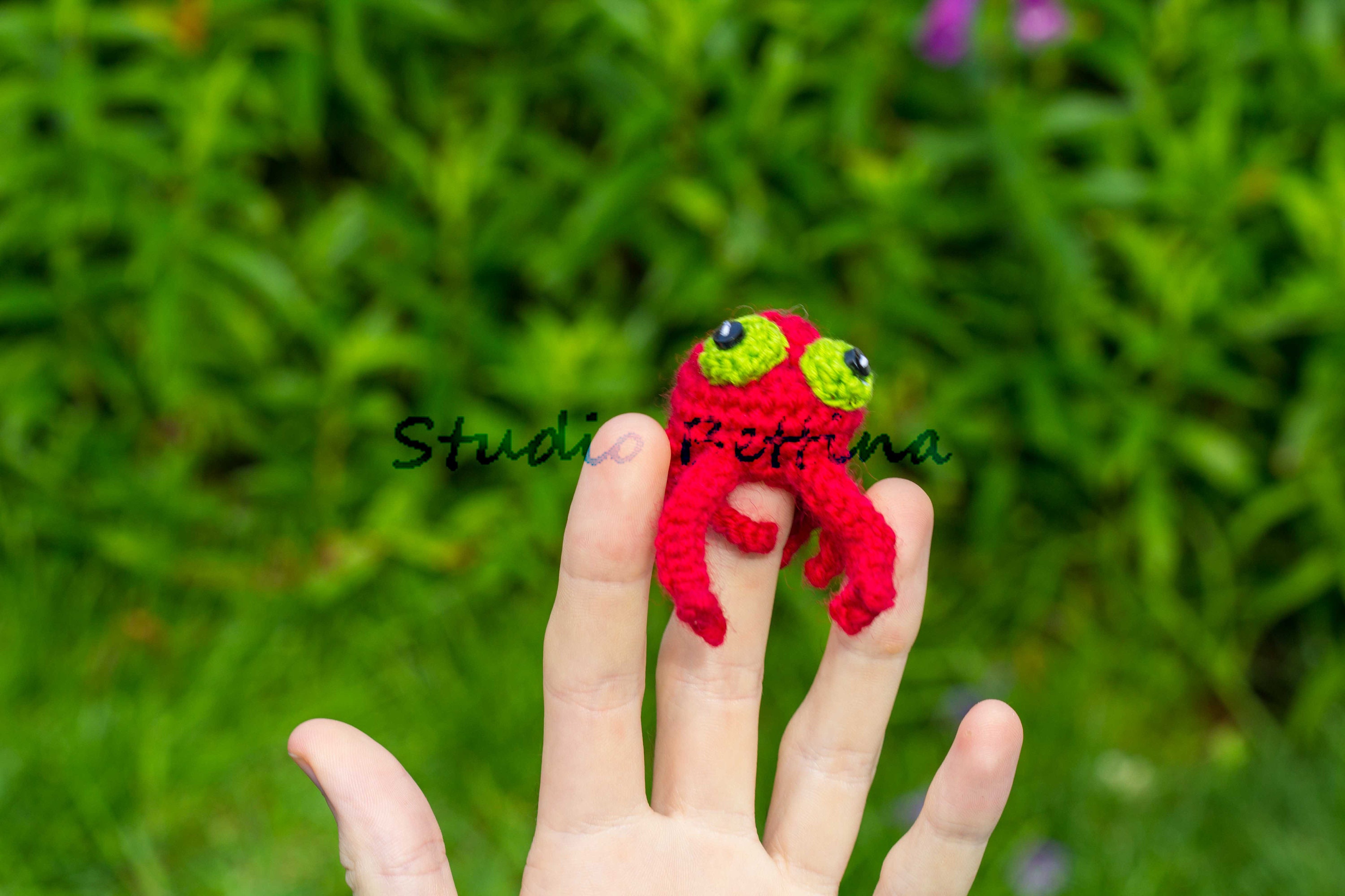 Crab Finger Puppet UK Crochet Pattern - Etsy