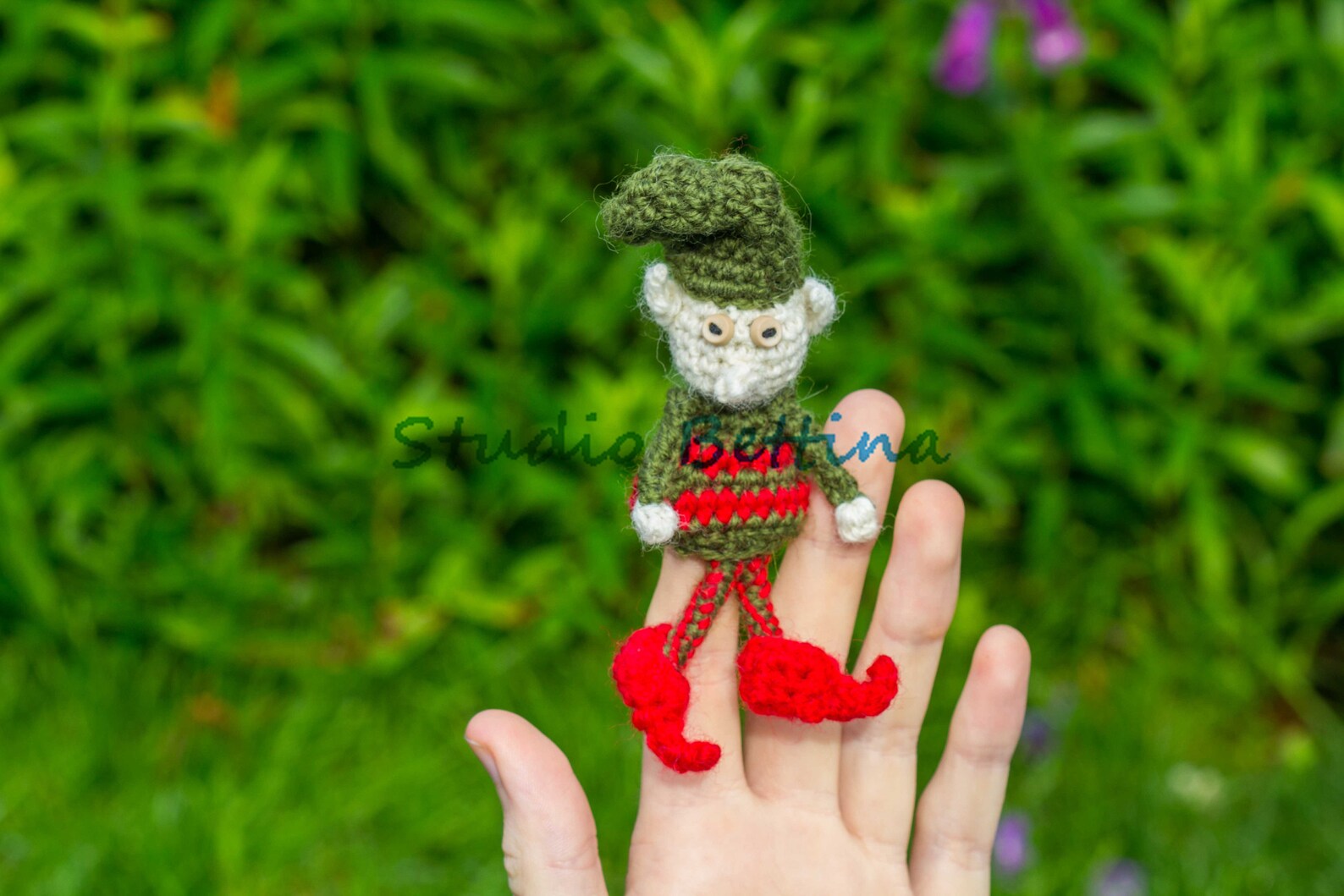 Elf Finger Puppet UK Crochet Pattern - Etsy