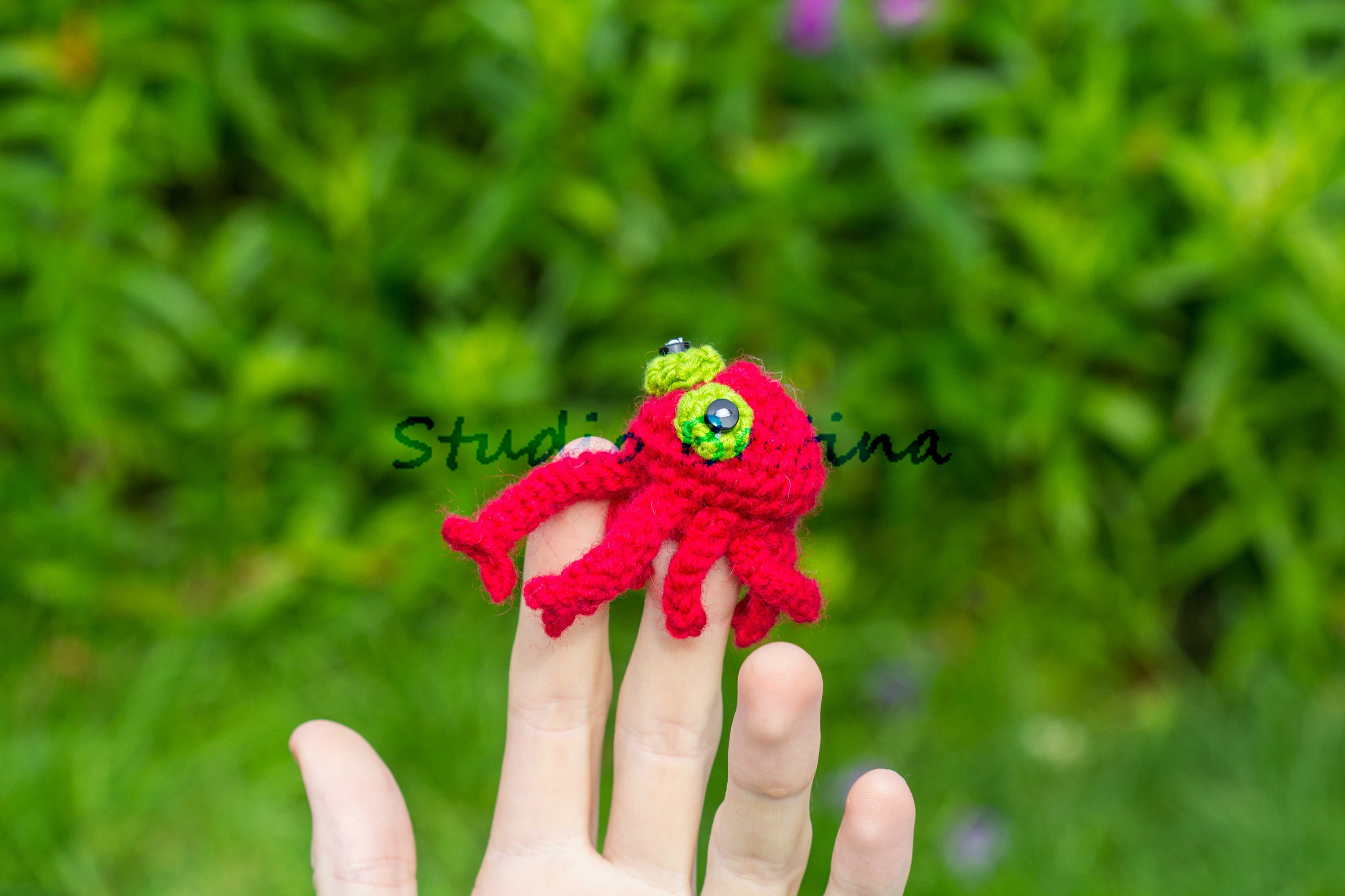 Crab Finger Puppet - UK Crochet Pattern - Etsy