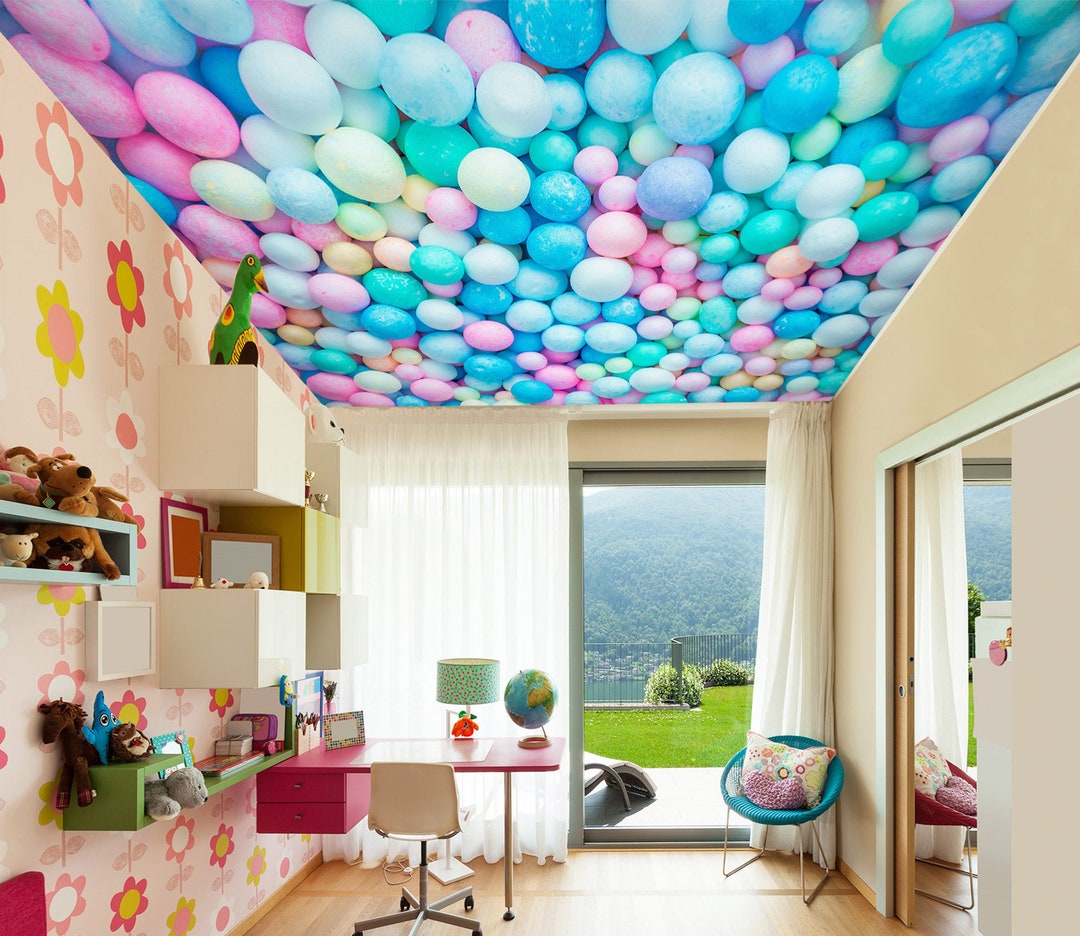 3D Dreamy Balls CA1356 Ceiling Wallpaper Removable Self Adhesive ...