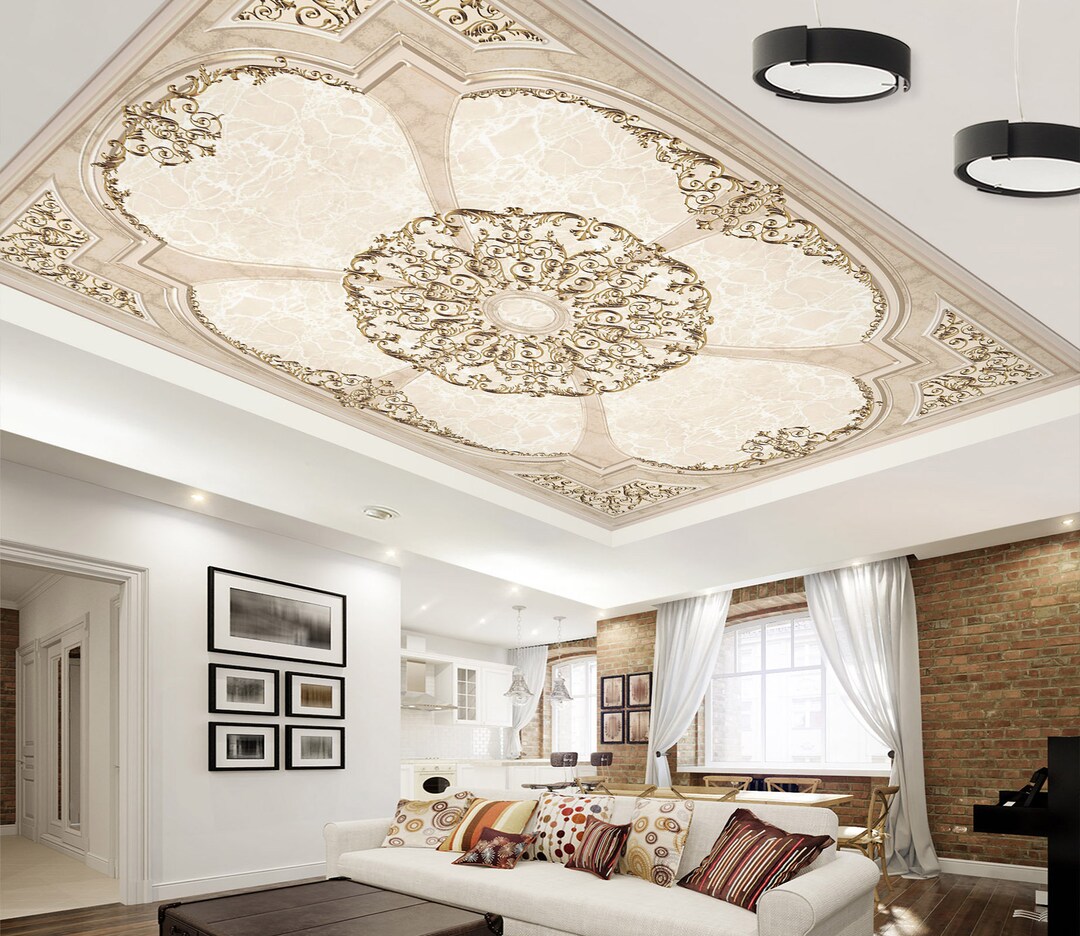 3D Gorgeous Life CA163 Ceiling Wallpaper Removable Self Adhesive ...