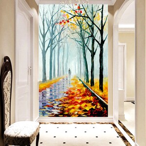3D Tree-lined Trail E264 Removable Wallpaper Self Adhesive Wallpaper ...