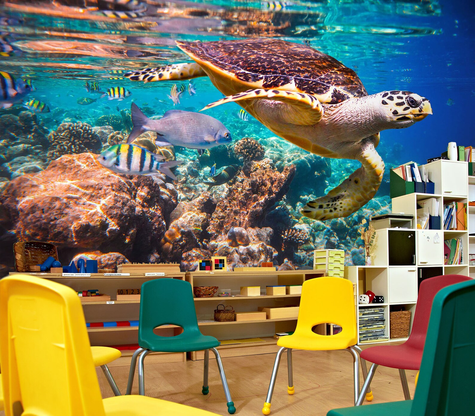 3D Sea Turtle MM181 Removable Commercial Wallpaper Self | Etsy