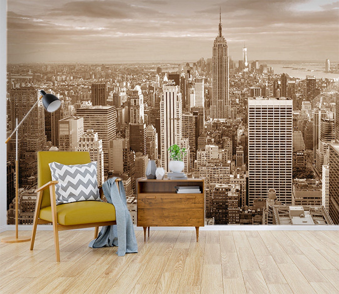 3D Overlooking the City 06 Removable Wallpaper Self Adhesive Wallpaper ...