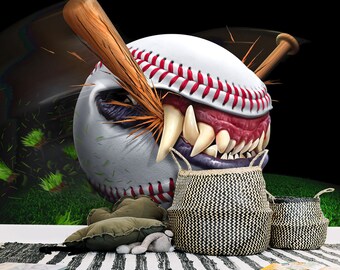 Baseball Large Mural - Etsy
