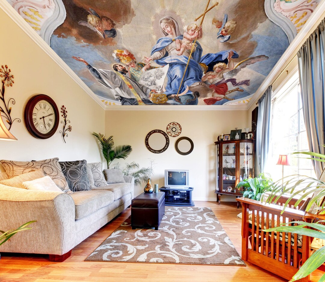 3D Great God CA564 Ceiling Wallpaper Removable Self Adhesive Wallpaper ...