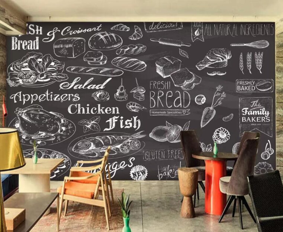 3D Restaurant Menu MMM165 Removable Wallpaper Self Adhesive Wallpaper ...