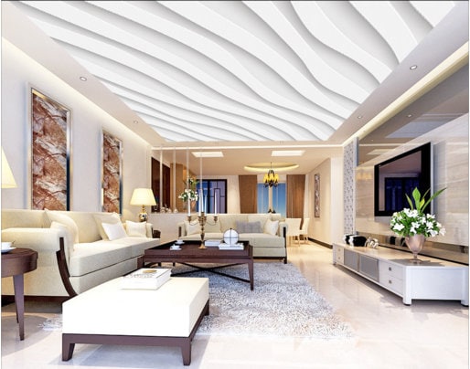 3D White Texture D175 Ceiling Wallpaper Removable Self | Etsy