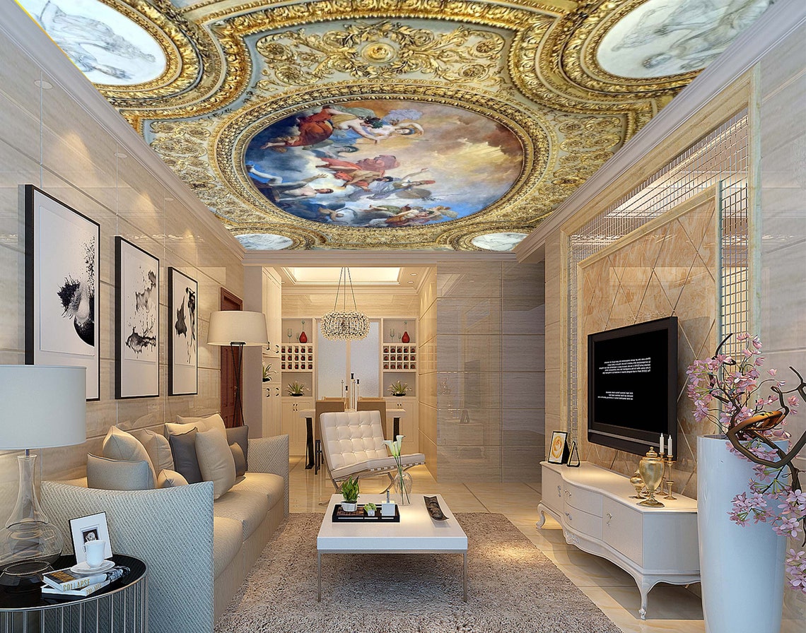 3D Character Painting D218 Ceiling Wallpaper Removable Self | Etsy