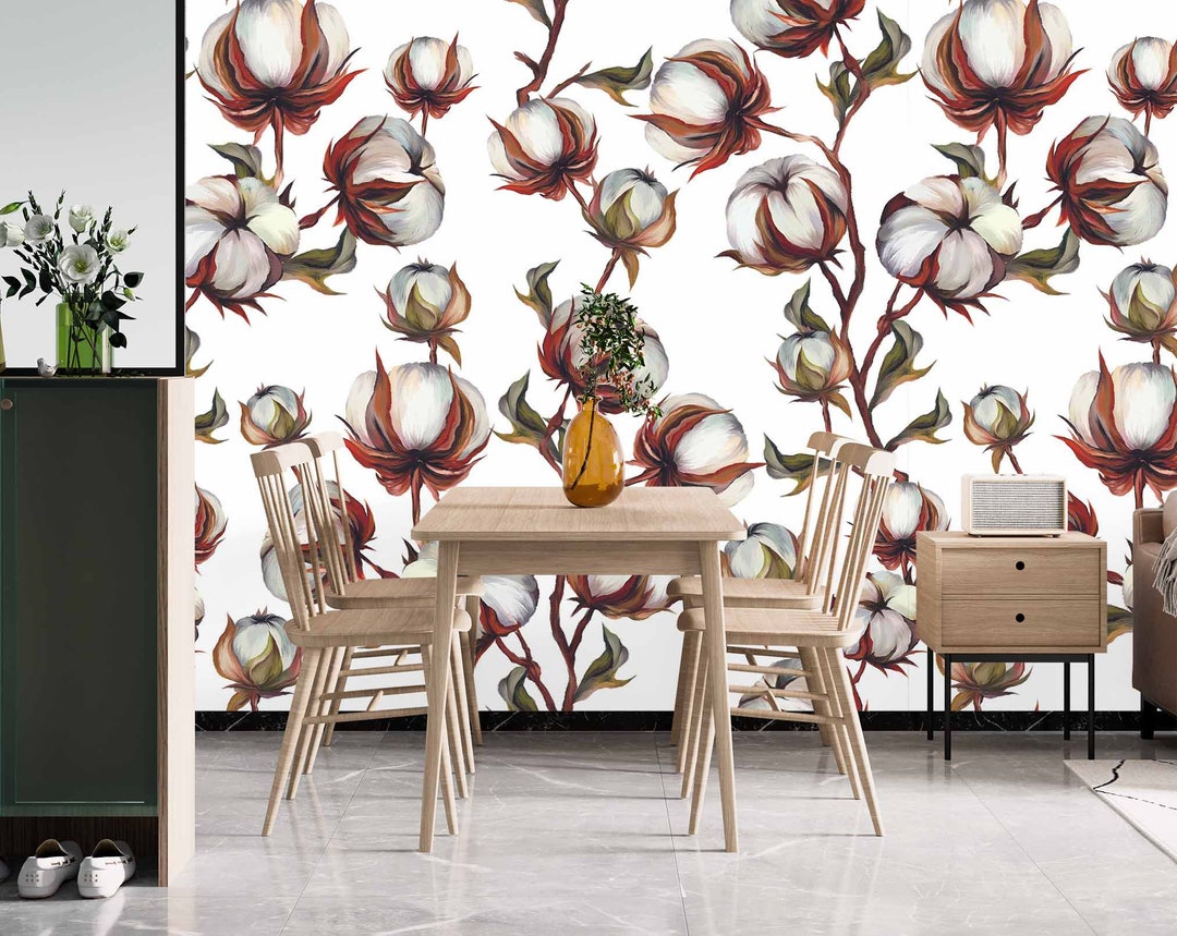3D Cotton Art L2419 Removable Wallpaper Self Adhesive Wallpaper Extra ...