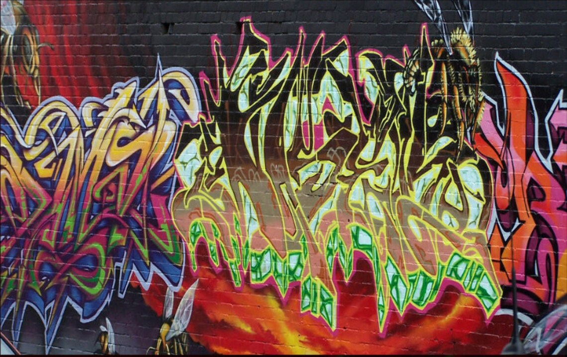 3D Wild Style Graffiti C141 Removable Wallpaper Self Adhesive Wallpaper ...
