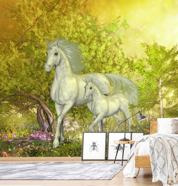 3D Jesus Christ Unicorn A103 Removable Wallpaper Self Adhesive - Etsy