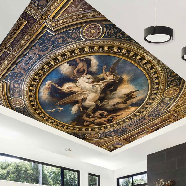 3d Angel Ceiling Wallpaper - Etsy