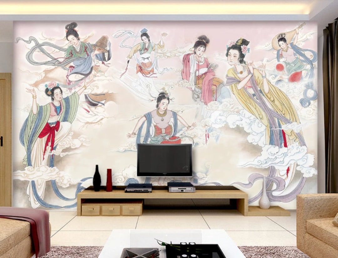 3D Chinese Characters N70 Removable Wallpaper Self Adhesive Wallpaper ...