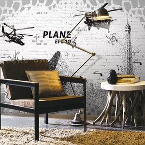3D Plane F37 Removable Wallpaper Self Adhesive Wallpaper Extra Large ...