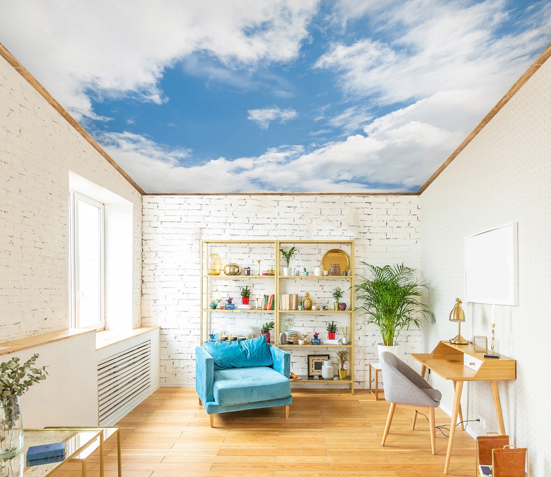 3D Sky Connection CA737 Ceiling Wallpaper Removable Self Adhesive ...