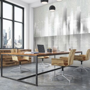 3D Gray-white Texture MM81 Removable Commercial Wallpaper Self - Etsy