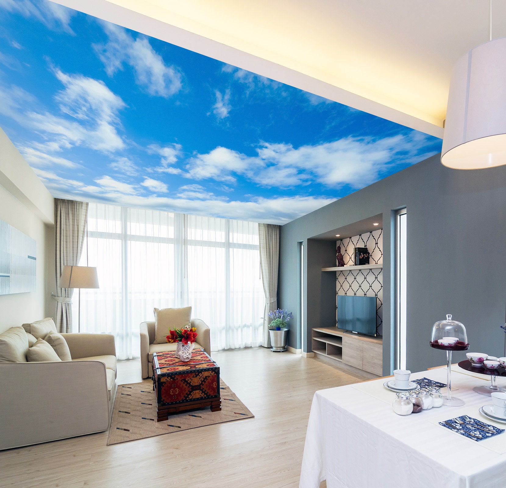 3D Sky Diary CA997 Ceiling Wallpaper Removable Self Adhesive - Etsy