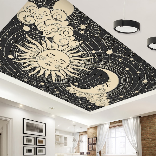 Sun Ceiling Wallpaper - Etsy