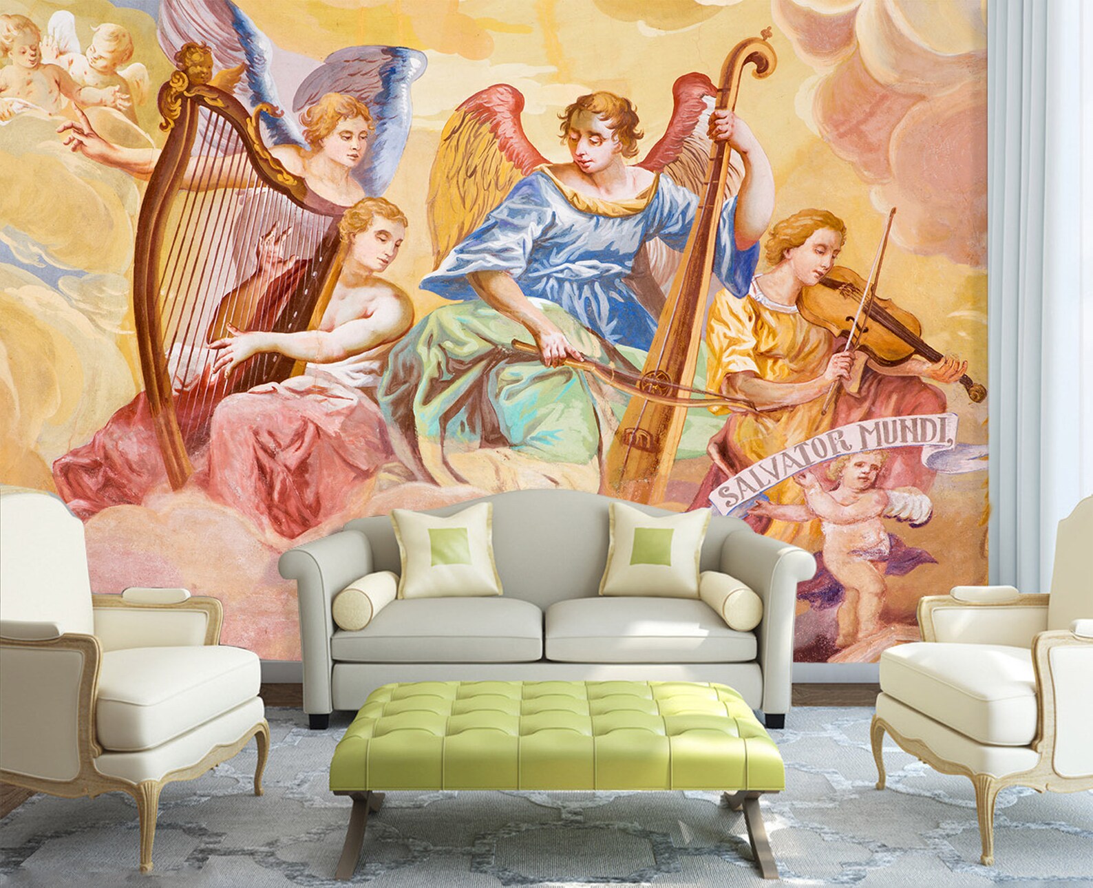 3D Jesus Christ Play Piano A96 Removable Wallpaper Self | Etsy