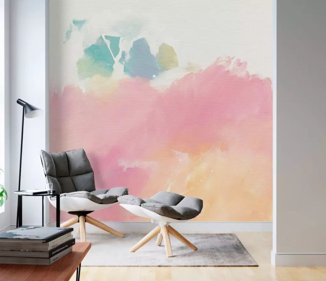 3D Pink Style MMM195 Removable Wallpaper Self Adhesive Wallpaper Extra ...