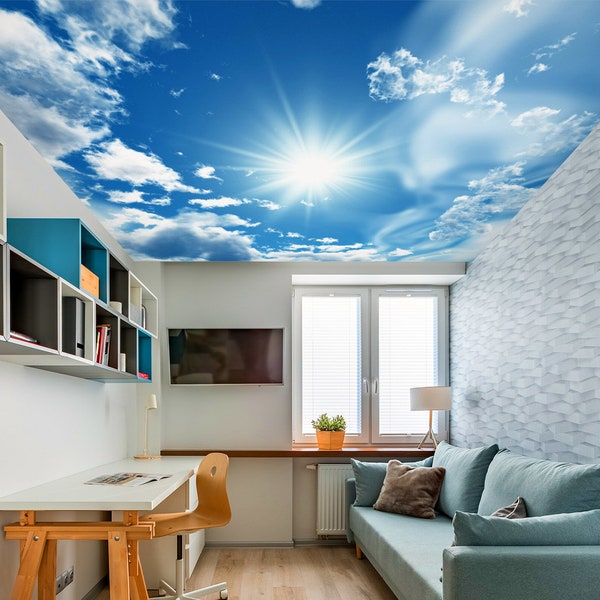 Sun Ceiling Wallpaper - Etsy