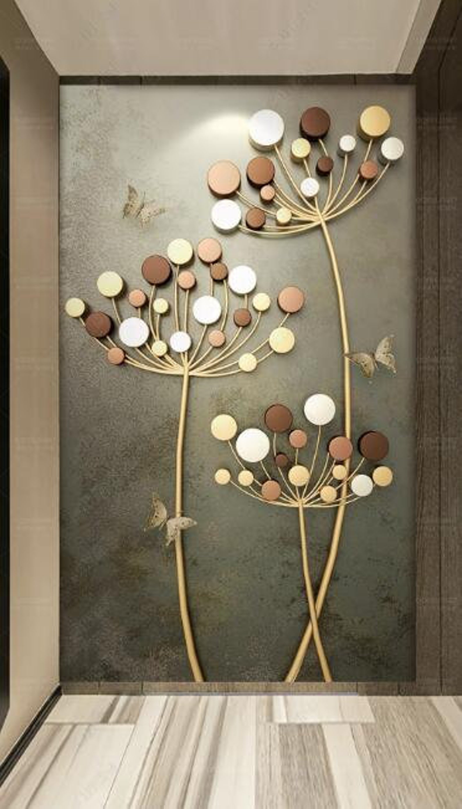 3D Flower Branch A1852 Removable Wallpaper Self Adhesive Wallpaper ...