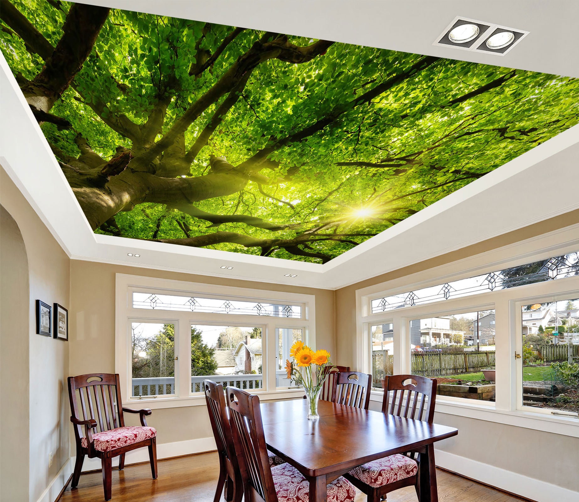 3D Old Big Tree CA2729 Ceiling Wallpaper Removable Self | Etsy