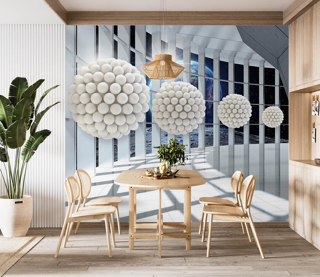 3D Planet Earth L2630 Removable Wallpaper Self Adhesive Wallpaper Extra ...