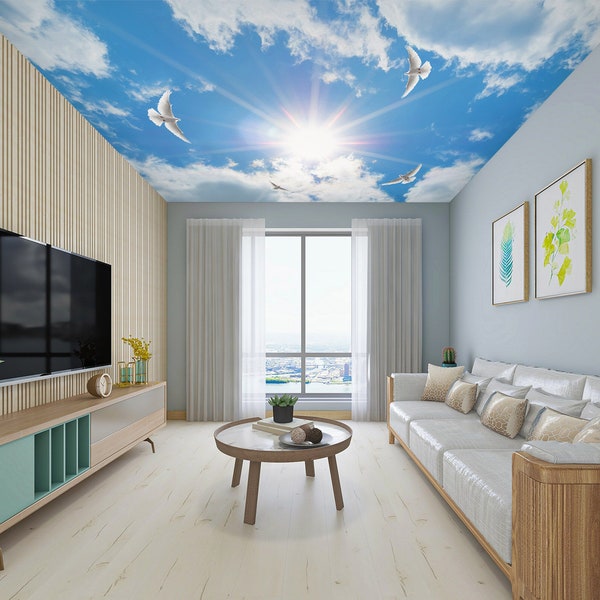 Sun Ceiling Wallpaper - Etsy