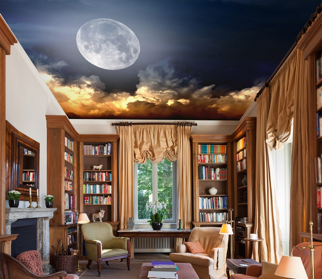 3D Golden Clouds CA820 Ceiling Wallpaper Removable Self Adhesive ...