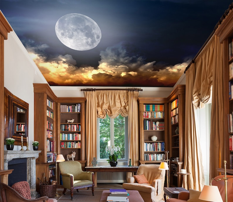 3D Golden Clouds CA820 Ceiling Wallpaper Removable Self Adhesive ...