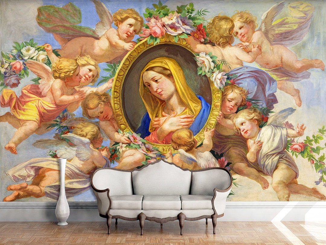 3D Jesus Christ Flower God A138 Removable Wallpaper Self Adhesive ...