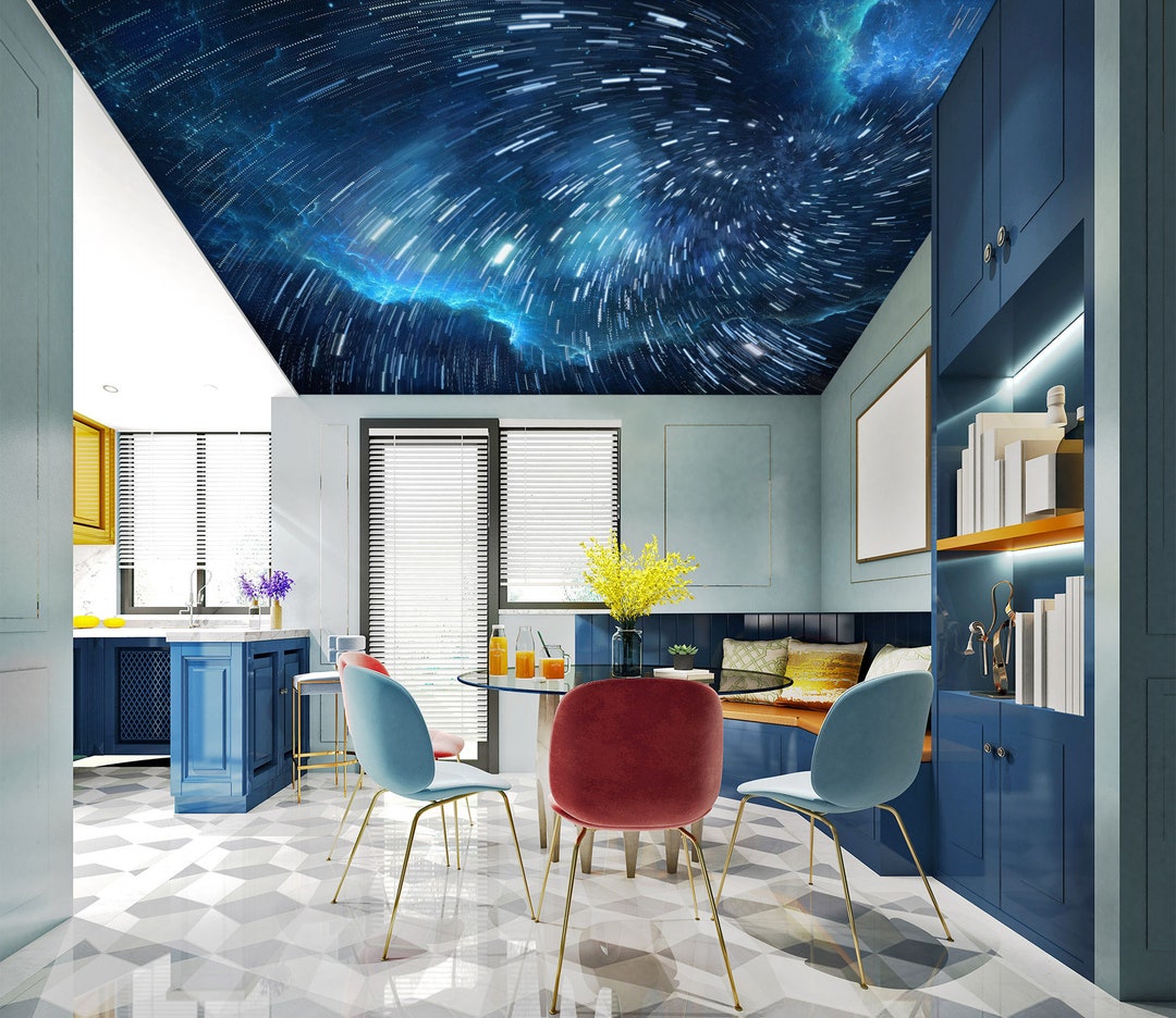3D Starlight CA984 Ceiling Wallpaper Removable Self Adhesive Wallpaper ...